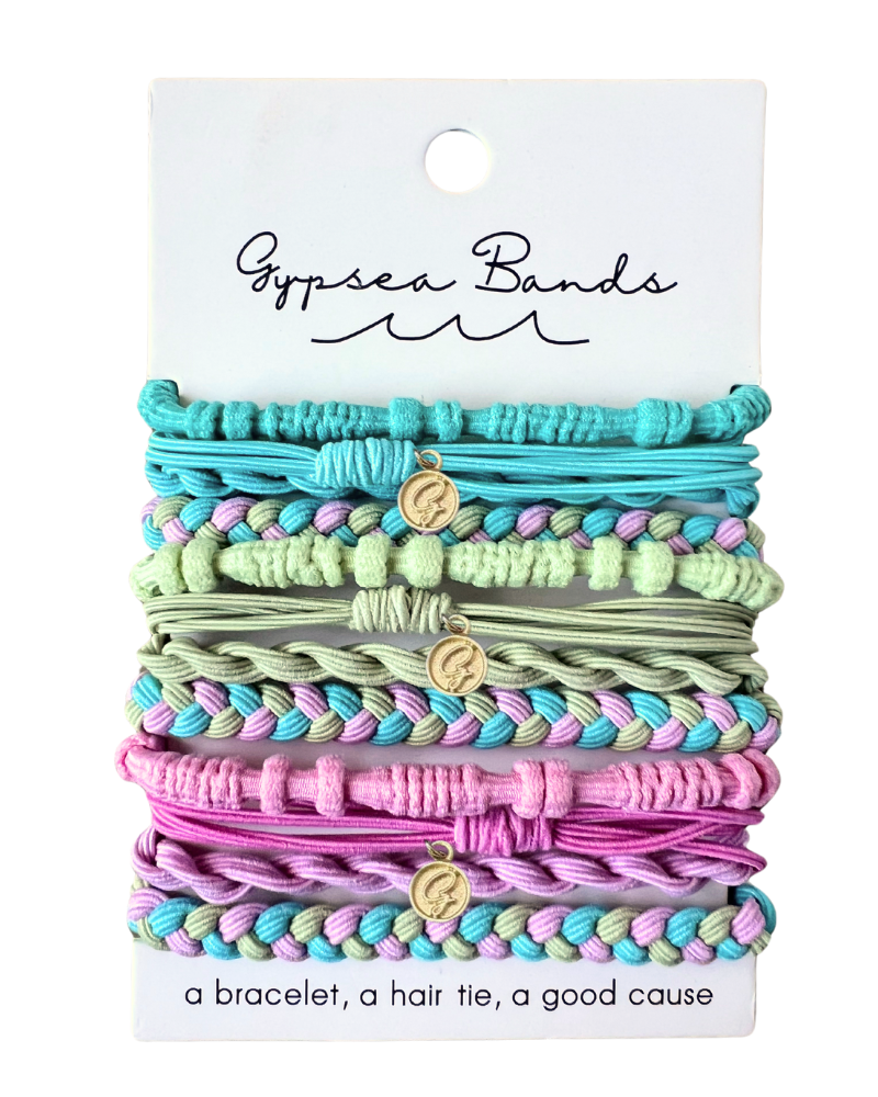Hair tie bracelets set in Maui by Gypsea Bands